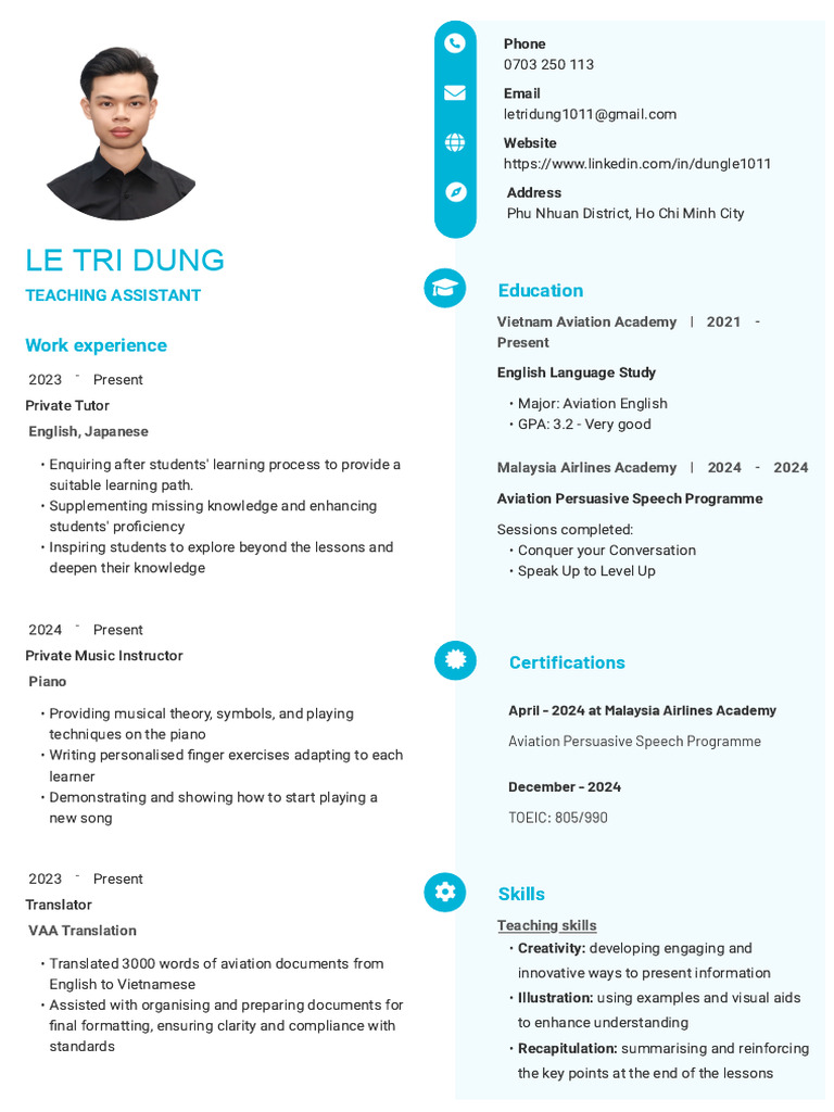 Teaching and Translation Experience | PDF | Communication | Behavior Modification