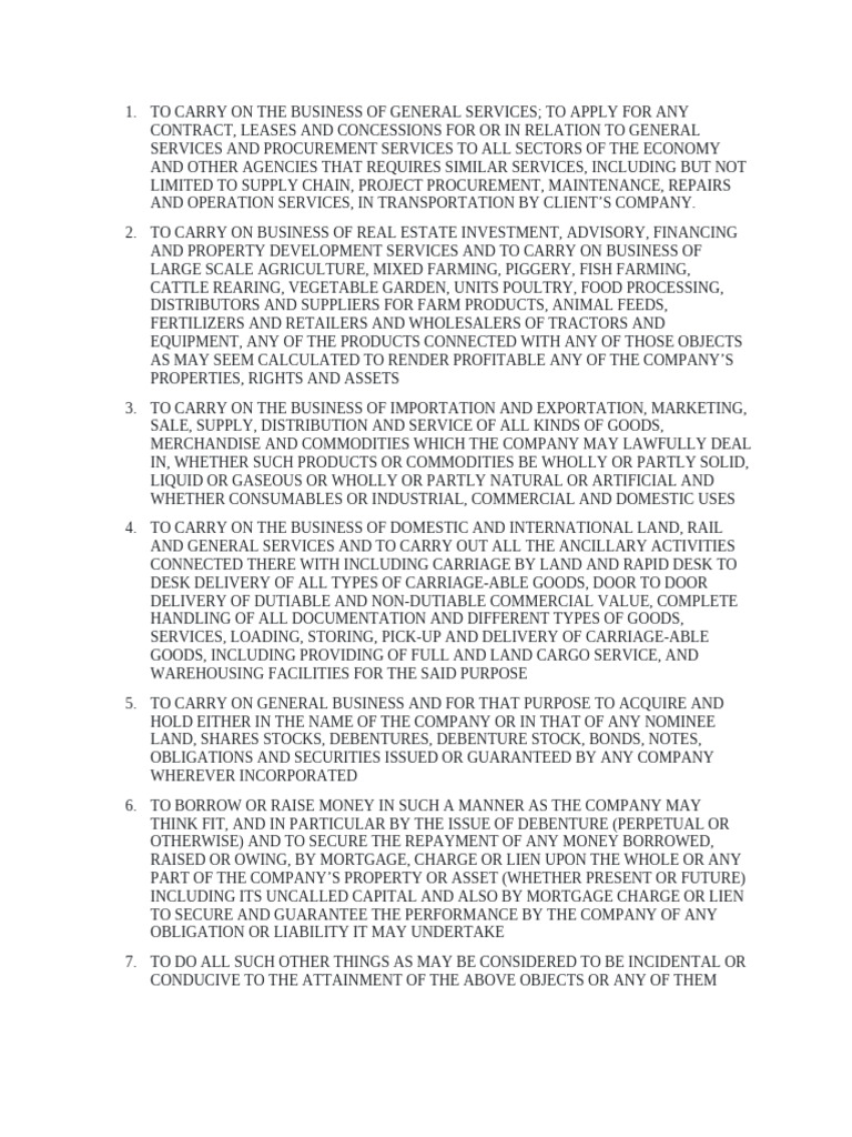 Aim and Objective of General Contract | PDF | Agriculture | Mortgages