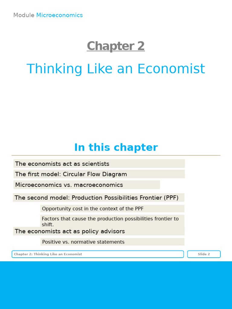 Lecture 1.2 Thinking Like An Economist | PDF | Economics | Macroeconomics