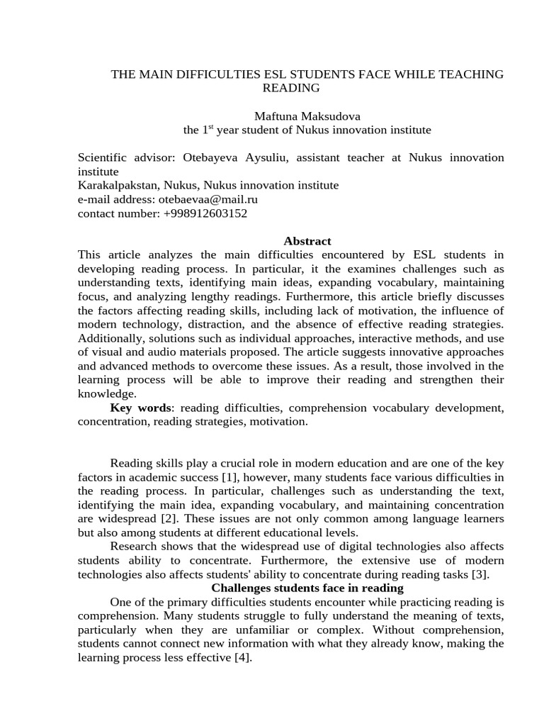 Tezis | PDF | Reading Comprehension | Applied Psychology