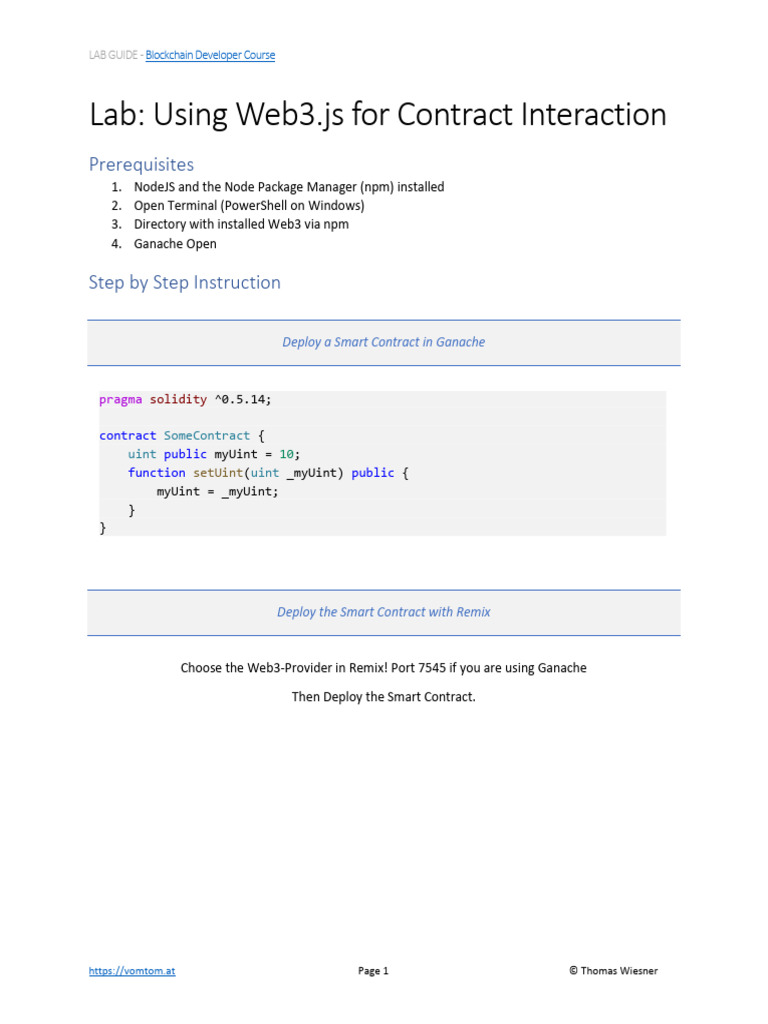 003 S05L03-Using-Web3Js-to-Interact-with-Smart-Contracts | PDF | Computer Programming | Computing