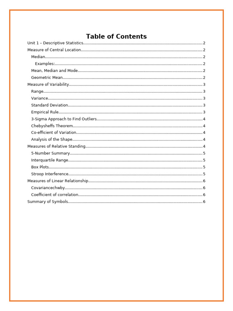 Class 1 - 20th August 2024 - Descriptive Statistic | PDF | Quartile | Variance