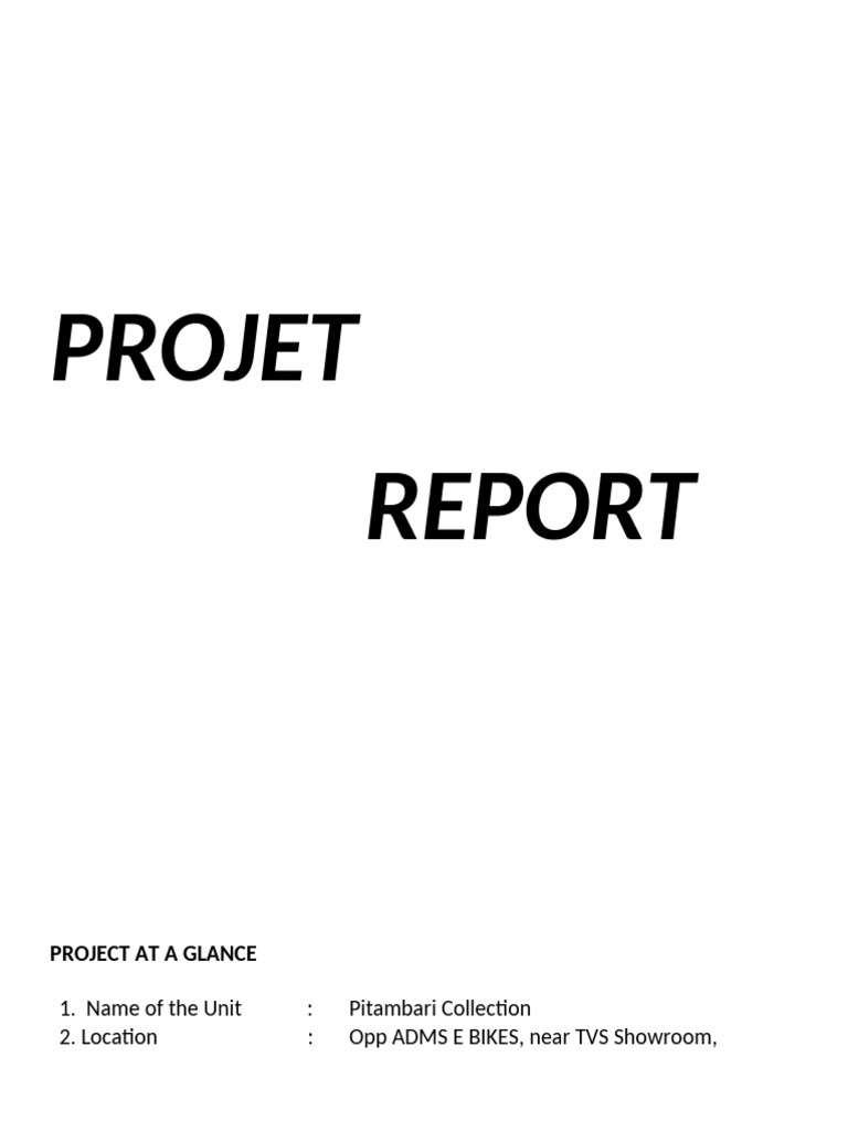 Readymade Garments Project Report | PDF | Clothing | Textiles
