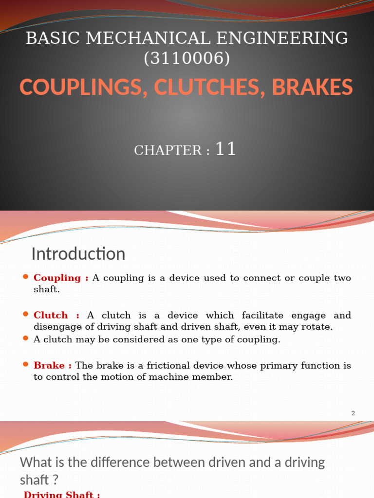 Coupling, Clutch, Brake | PDF | Brake | Clutch