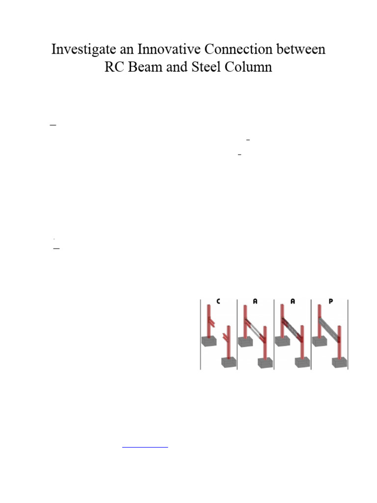 Investigate An Innovative Connection Between RC Beam and Steel Column ...