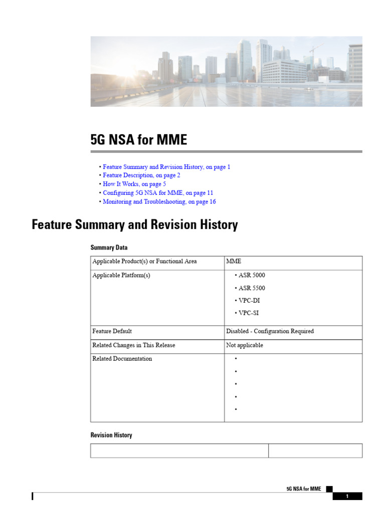 5G NSA MME Configuration Guide | PDF | Network Protocols | Digital ...