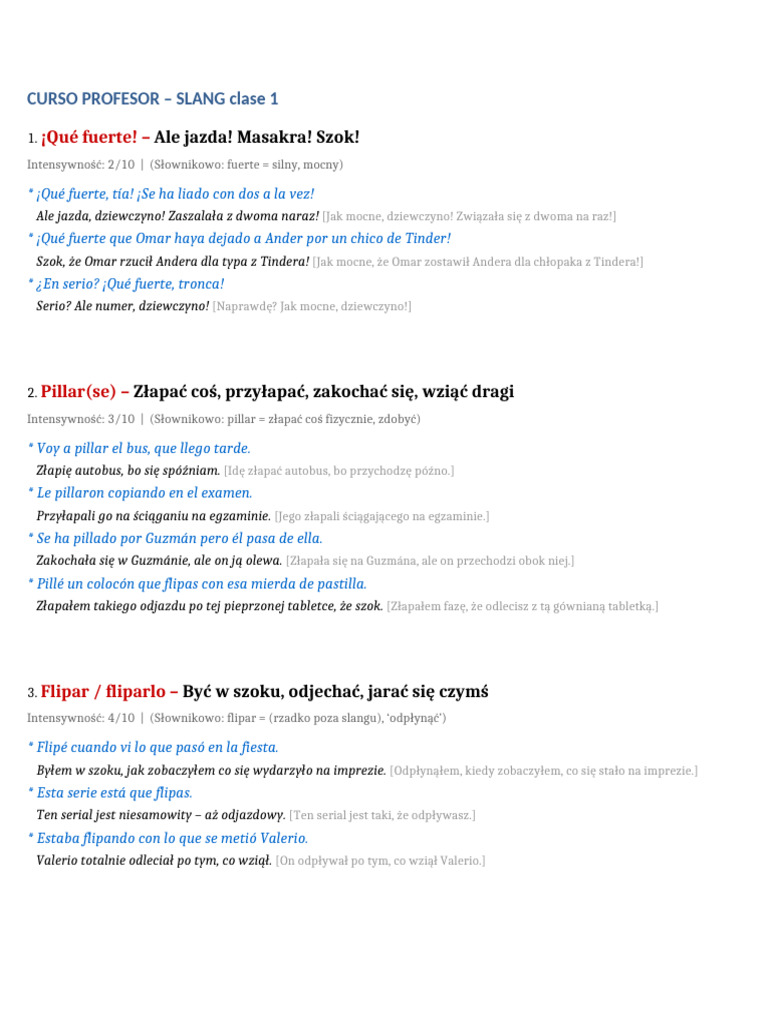 SLANG Clase 1 | PDF
