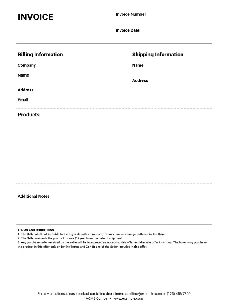 Invoice: Shipping Information Billing Information | PDF