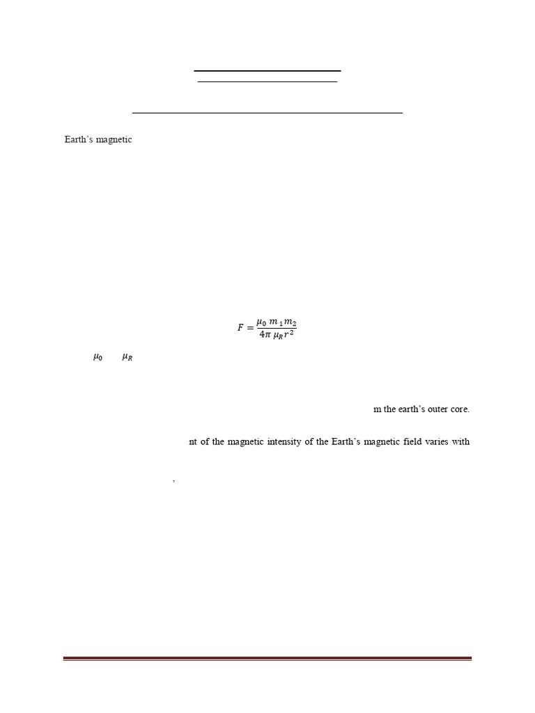Magnetic Geophysical Survey Methods | PDF | Earth's Magnetic Field ...