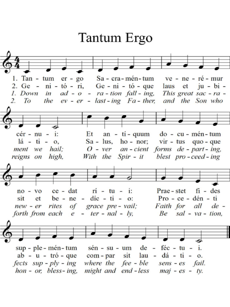 Tantum-Ergo-for-worship | PDF