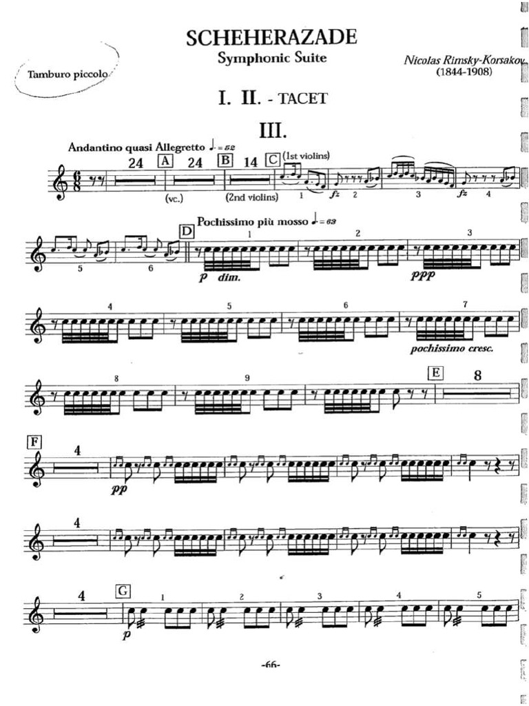 Scheherazade - Korsakov | PDF