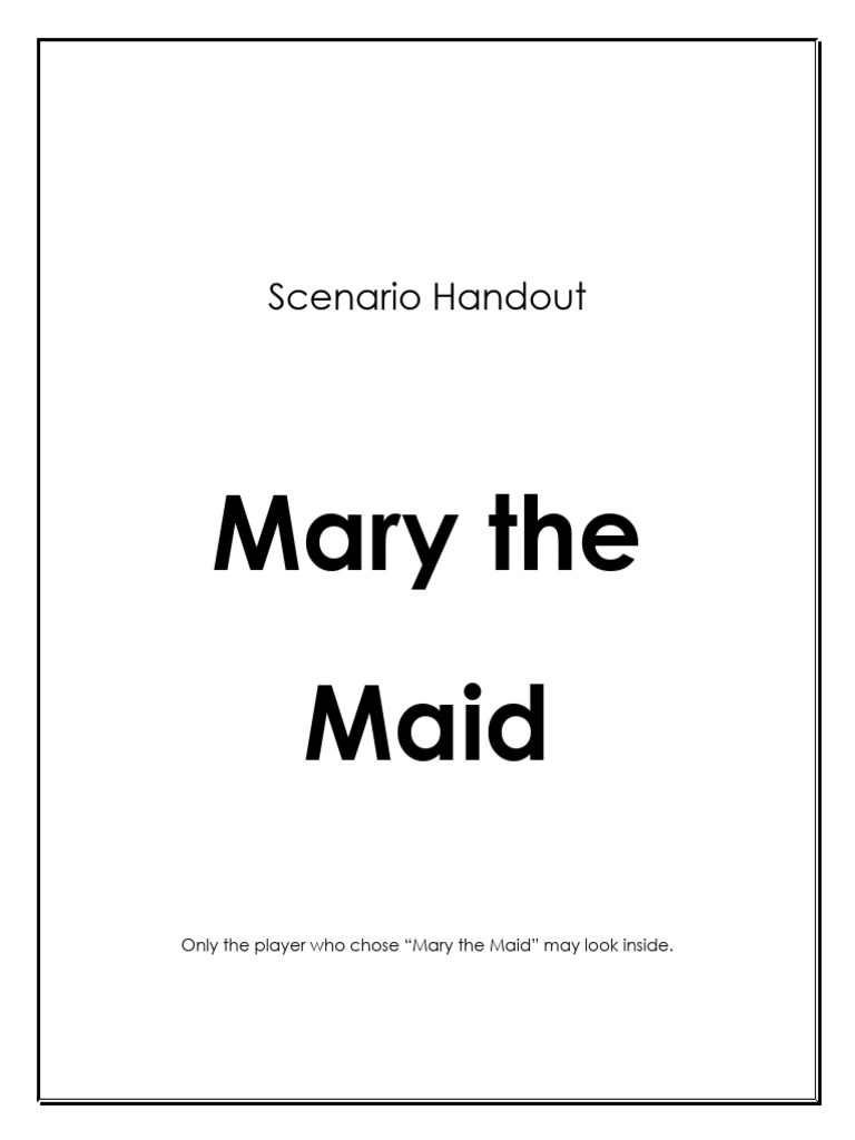 The Death of General Byrd Revised_HO5_Mary the Maid | PDF