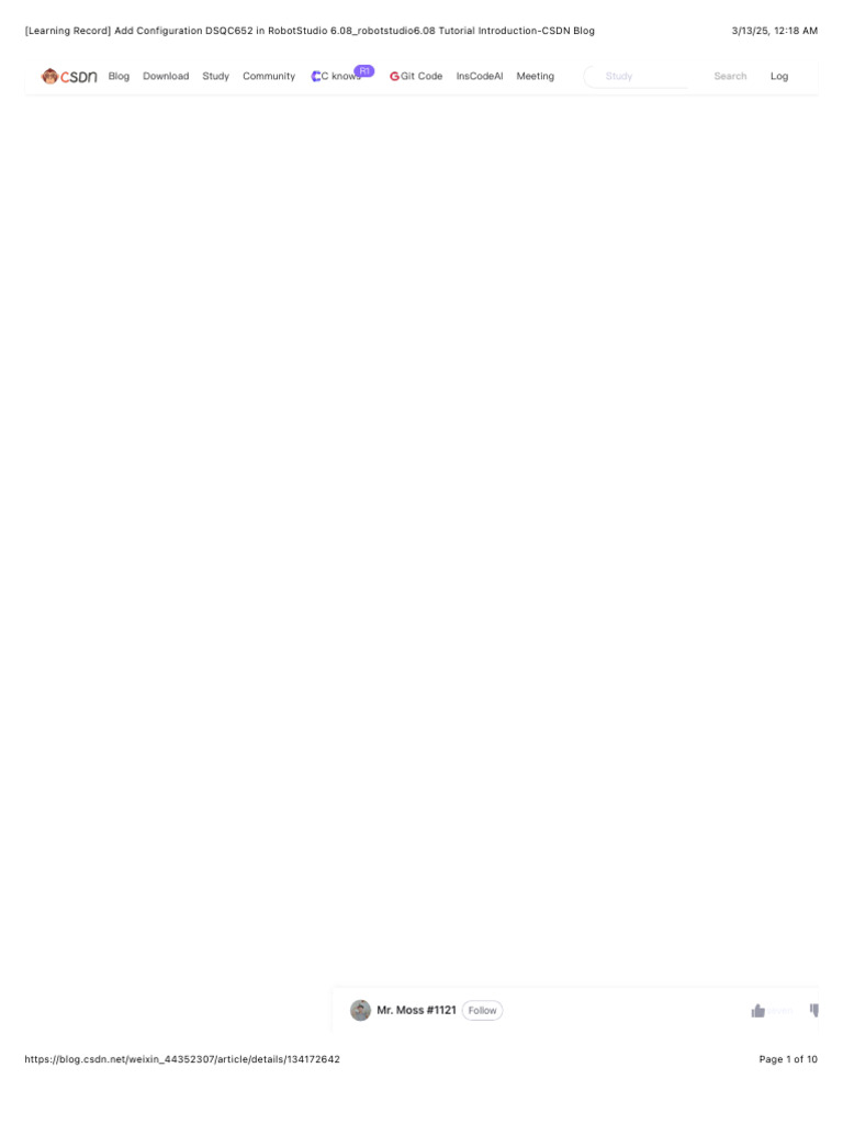 (Learning Record) Add Configuration DSQC652 in RobotStudio 6.08 - Robotstudio6.08 Tutorial ...