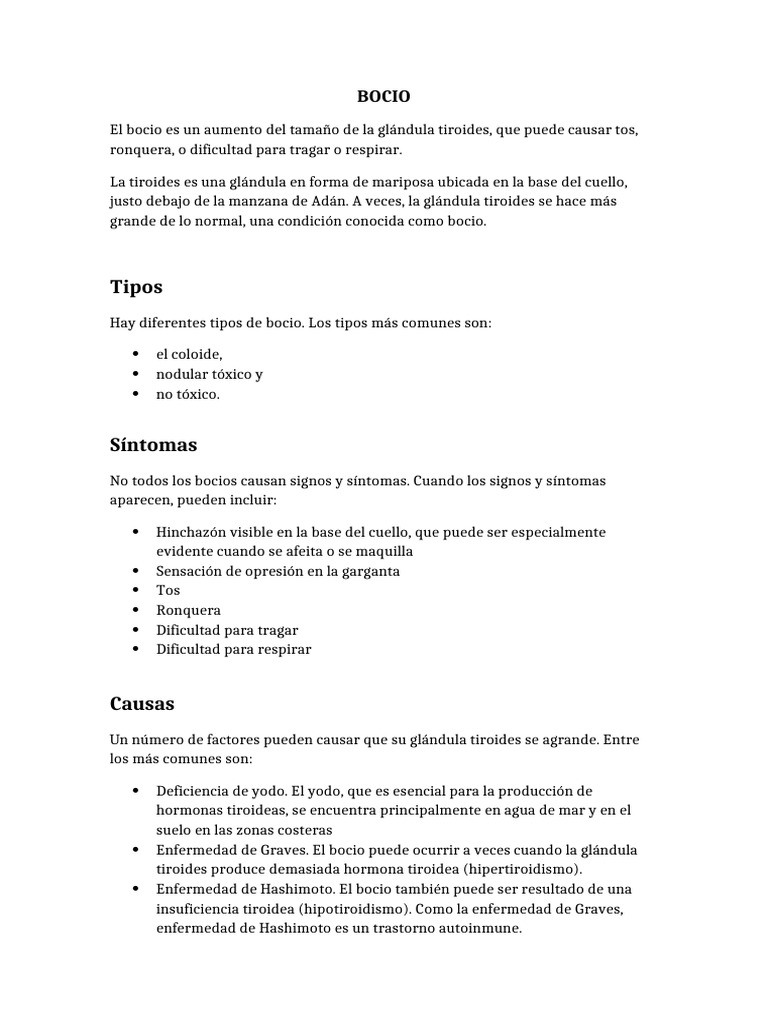 BOCIO | PDF | Tiroides | Hipertiroidismo