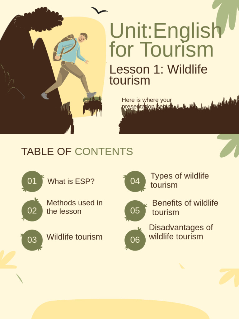 English For Tourism | PDF