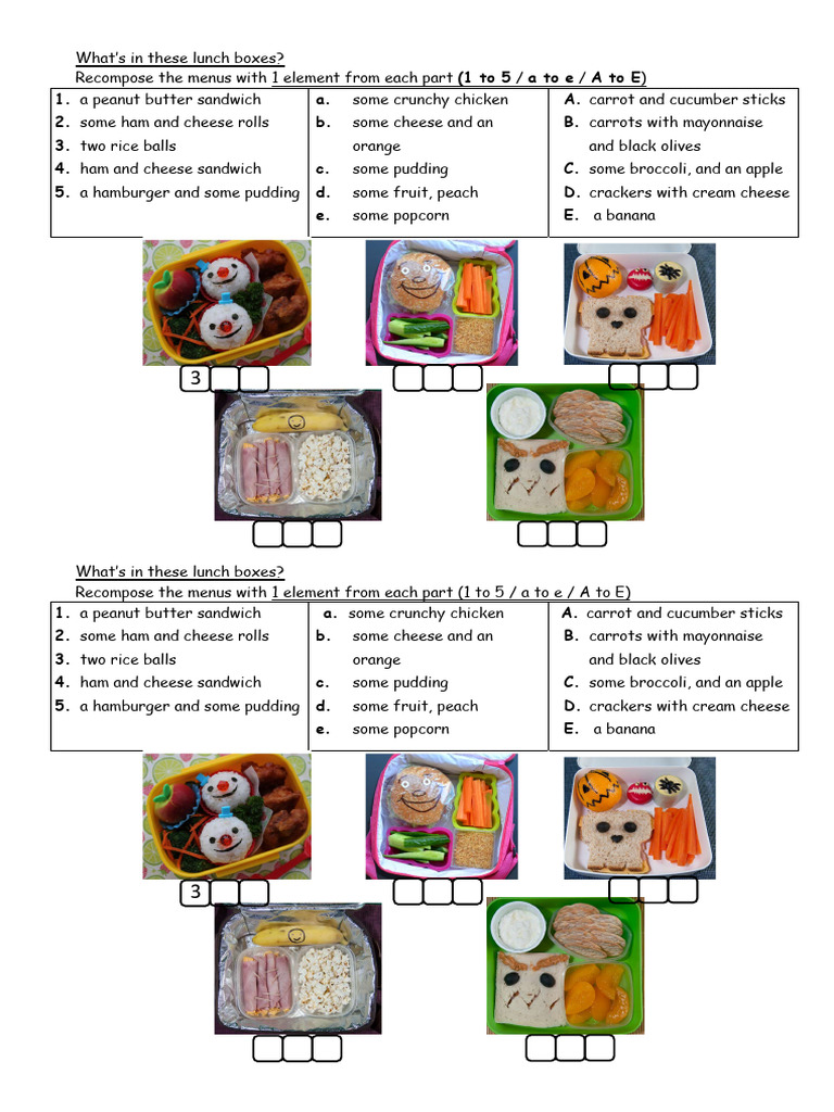 1 éléments lunch box | PDF