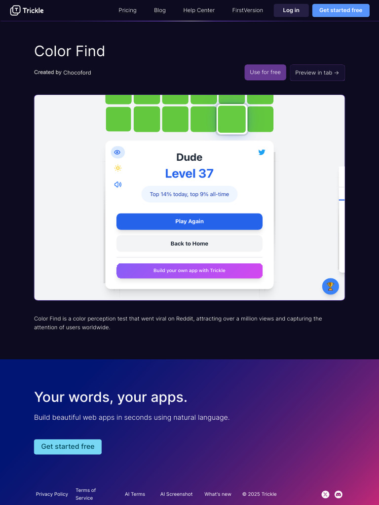 Color Find Trickle Template | PDF