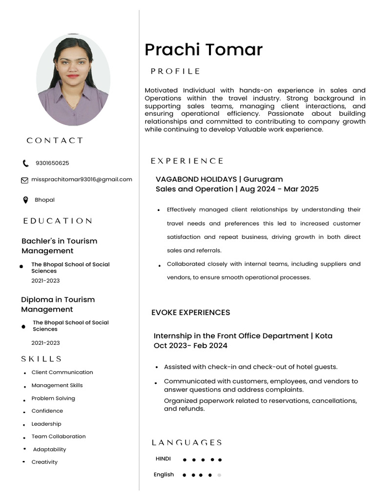 Prachi Tomar - Resume | PDF