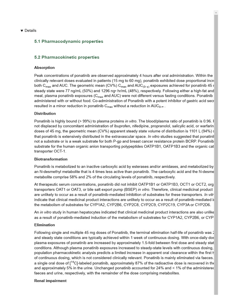 Ponatinib Incyte 45mg film-coated tablets - Summary of Product ...
