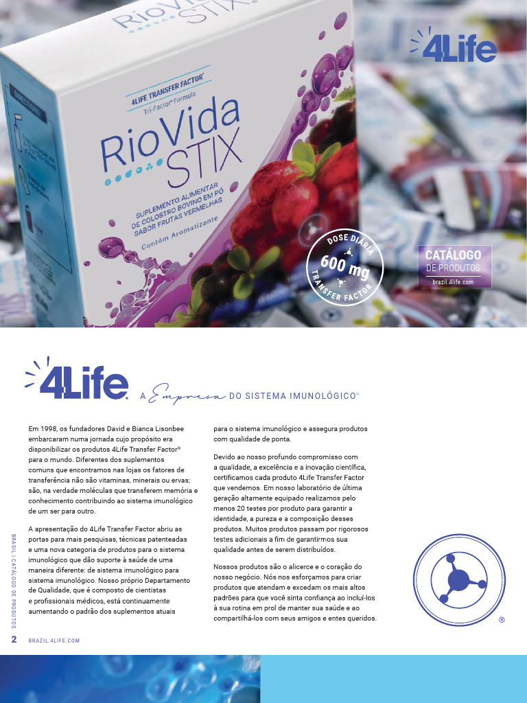 Catálogo de Produtos 4life Brazil - Web | PDF | Vitamina | Sistema imunológico