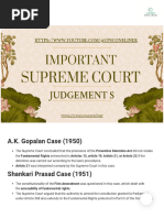 Landmark Supreme Court Judgments (1950 - 2025) | PDF | Judiciaries | Justice
