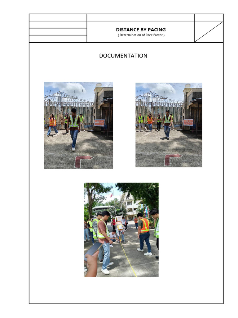 Determining Pace Factor in Surveying | PDF