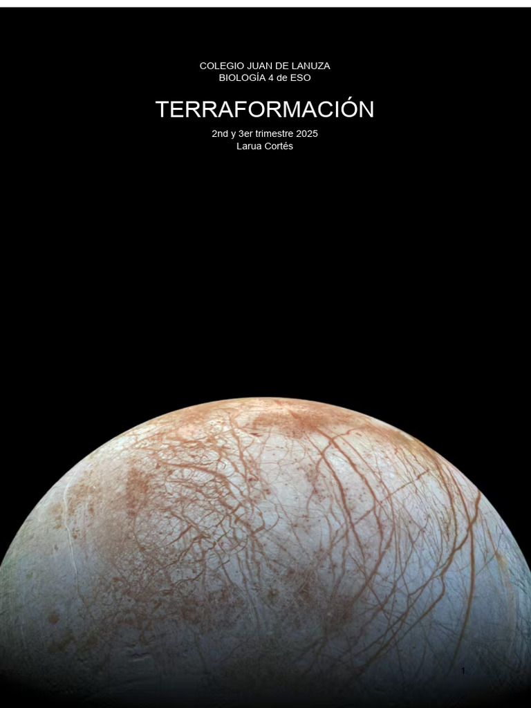 Terraformación: Proceso y Desafíos | PDF | Planetas terrestres | Atmósfera