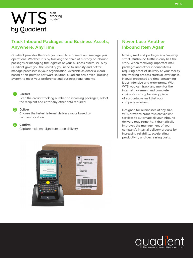 WTS Brochure | PDF | Mail | Cloud Computing