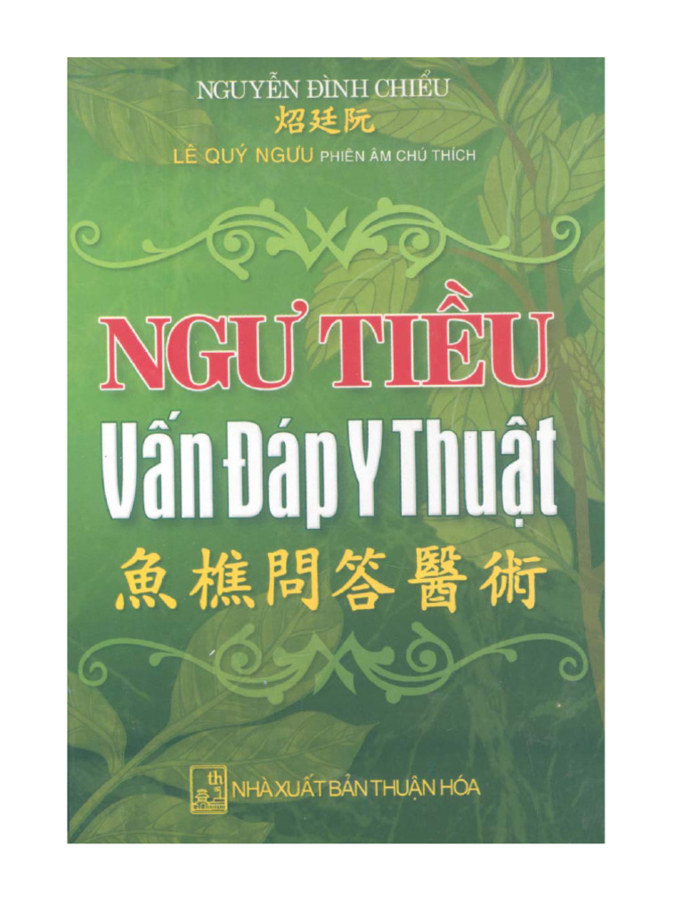 (Yhoc) Ngu Tieu y Thuat Van Dap | PDF