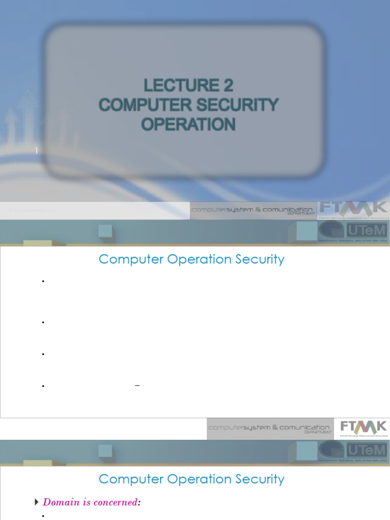 Bits3523 LC02 Computer Security Operation | PDF | Security | Computer ...