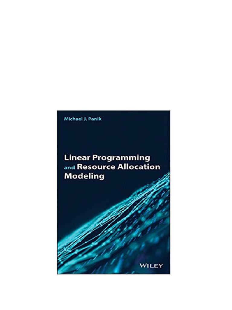 (Ebook PDF) Linear Programming and Resource Allocation Modelinginstant Download | PDF | Linear ...