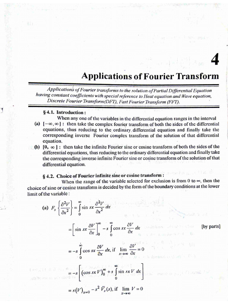 Application of Fourier Transform | PDF