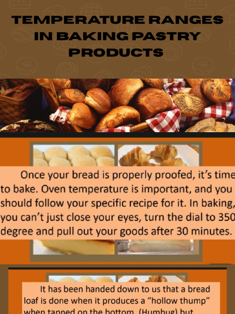 Temperature Ranges in Baking Pastry Products_20250325_193404_0000 | PDF