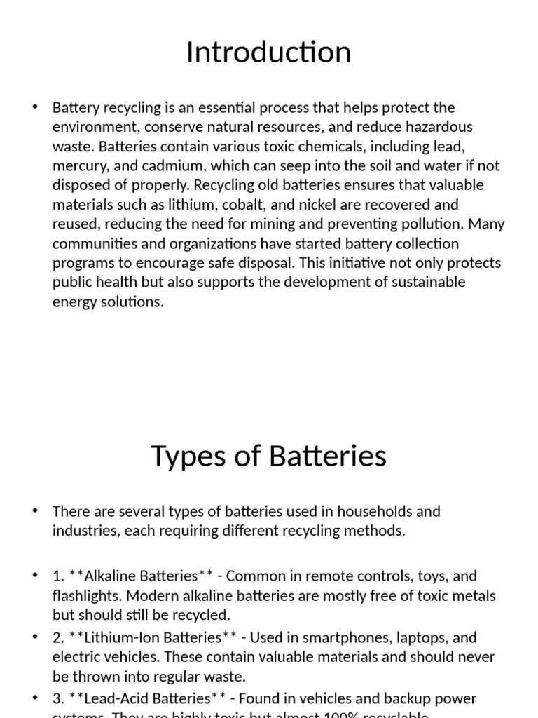 Essential Guide to Battery Recycling | PDF | Recycling | Waste Management