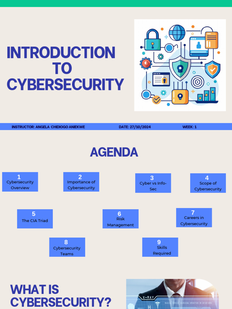Introduction To Cybersecurity Pdf Security Computer Security