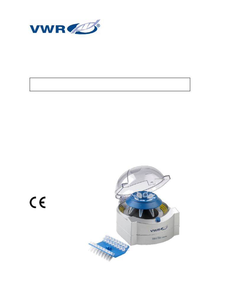 Minicentrifuga VWR MiniStar | PDF | Manufactured Goods
