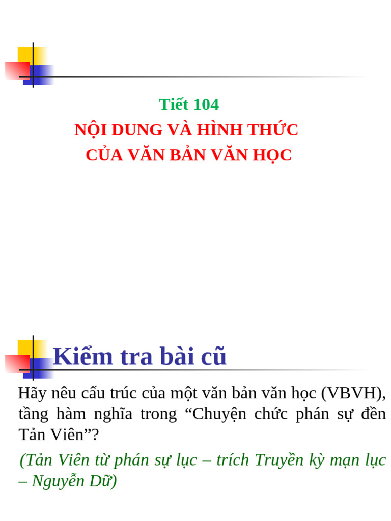 Noi Dung Va Hinh Thuc Cua Van Ban Van Hoc | PDF