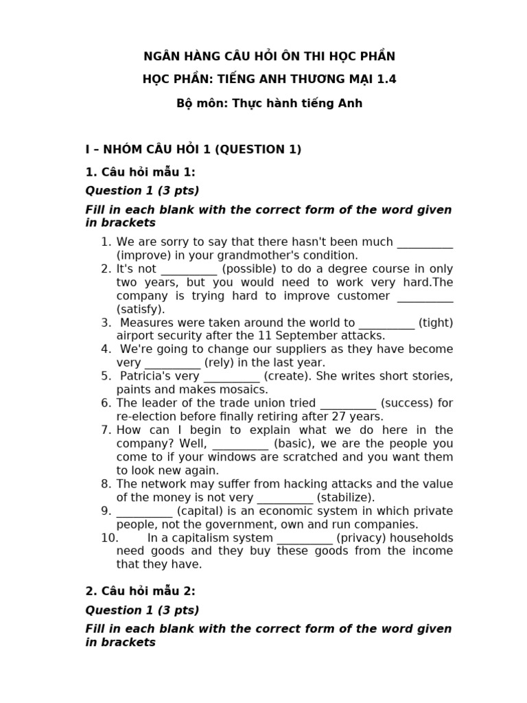 ĐỀ CƯƠNG TATM 1.4 | PDF | Mergers And Acquisitions | Bacteria