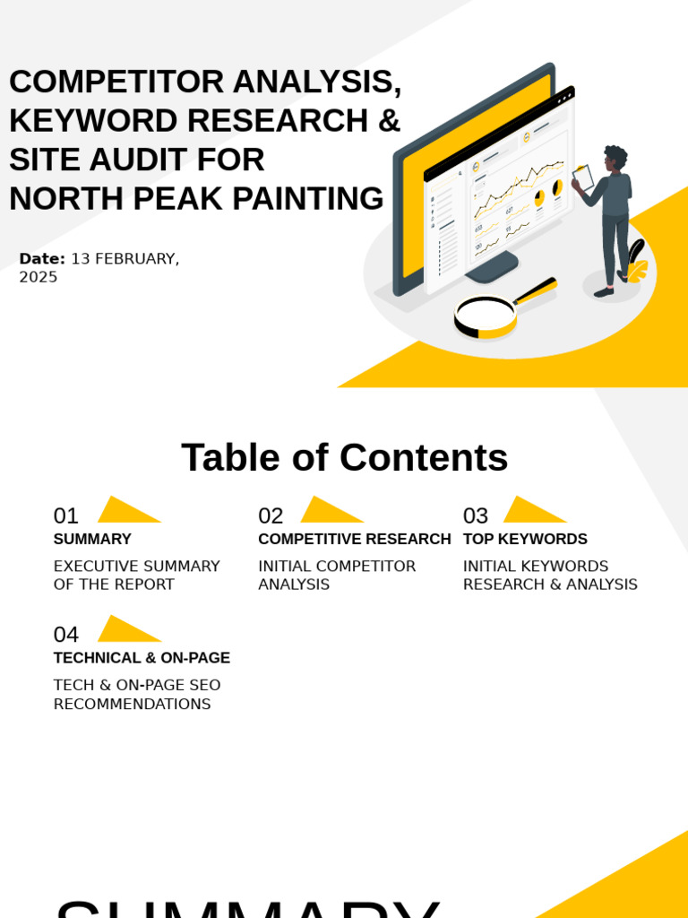 Competitior Analysis, Keyword Research & Site Audit For North Peak ...