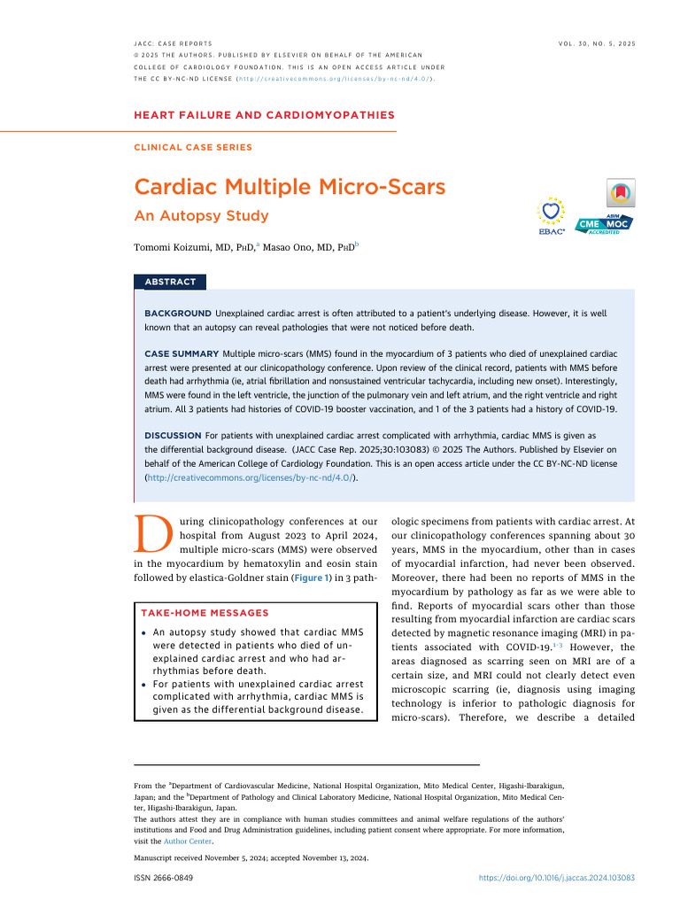Cardiac Multiple Micro-Scars | PDF | Heart | Ventricle (Heart)