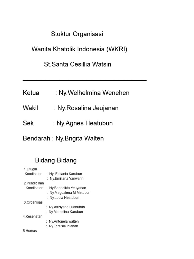 Struktur WKRI | PDF