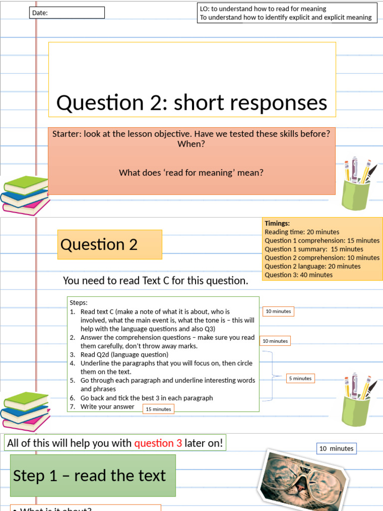 Understanding 'Y11' Reading Skills | PDF | Reading Comprehension
