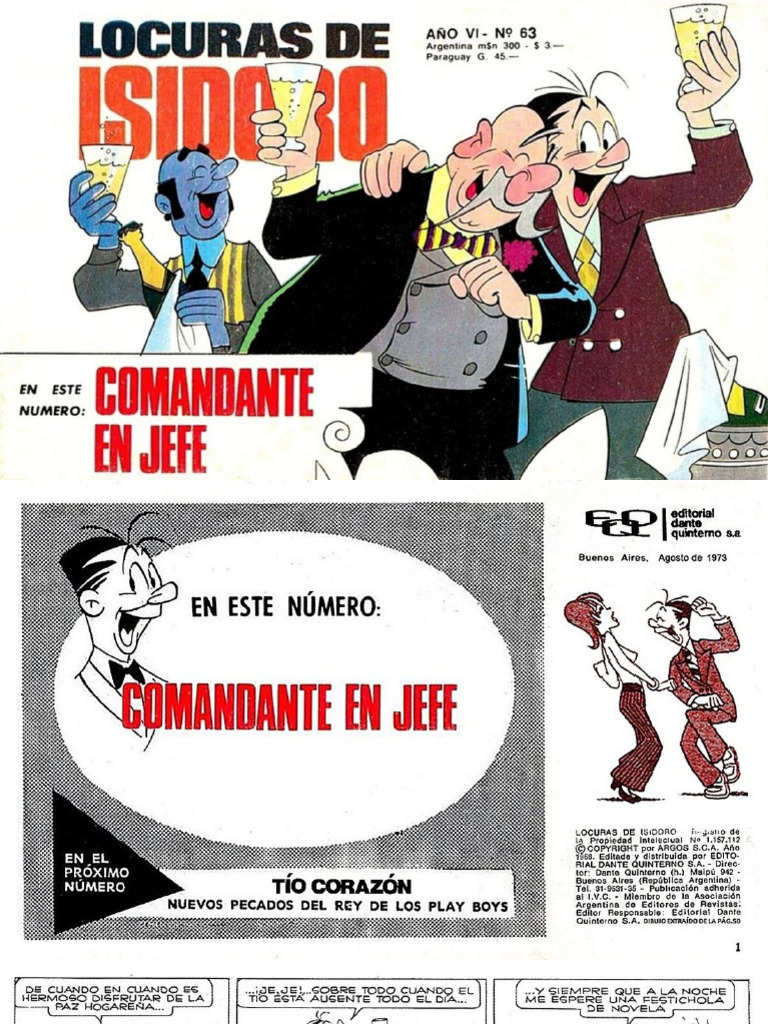 Locuras de Isidoro Comandante en Jefe | PDF