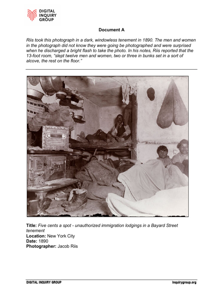 Jacob Riis Student Materials Done | PDF