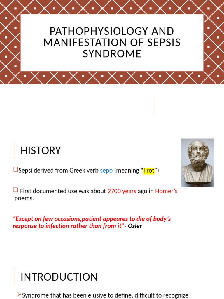 Pathophysiology and manifestation of Sepsis syndrome | PDF | Sepsis ...