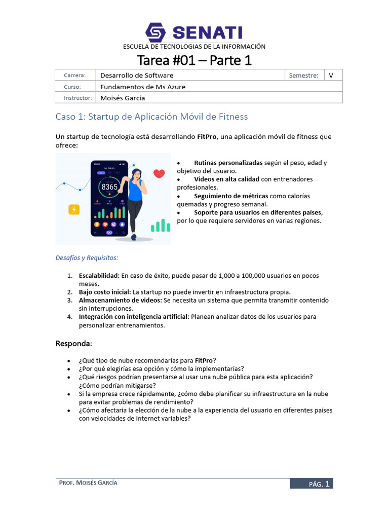 DS-S5-S01-Fundamentos de Microsoft Azure-Tarea 01-Parte 1 | PDF | Computación en la nube | La ...