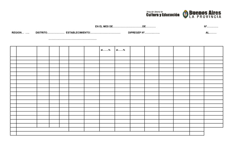 Anexo II. Formulario B. Disp. 1000 | PDF