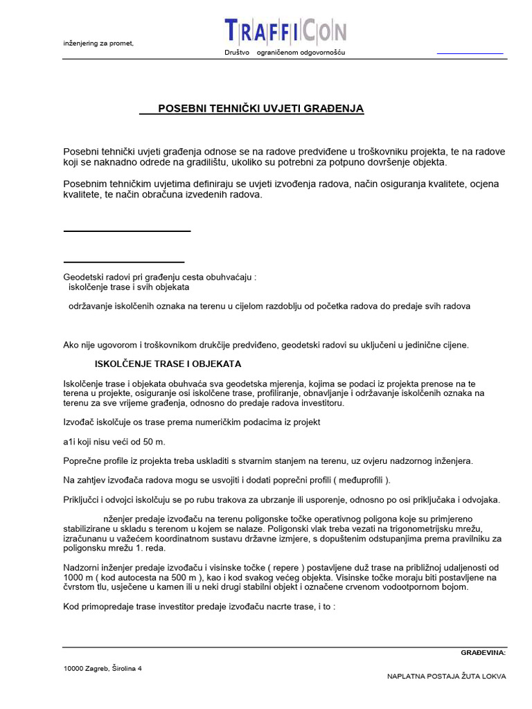 Prilog-4---Posebni-tehnički-uvjeti-građenja | PDF