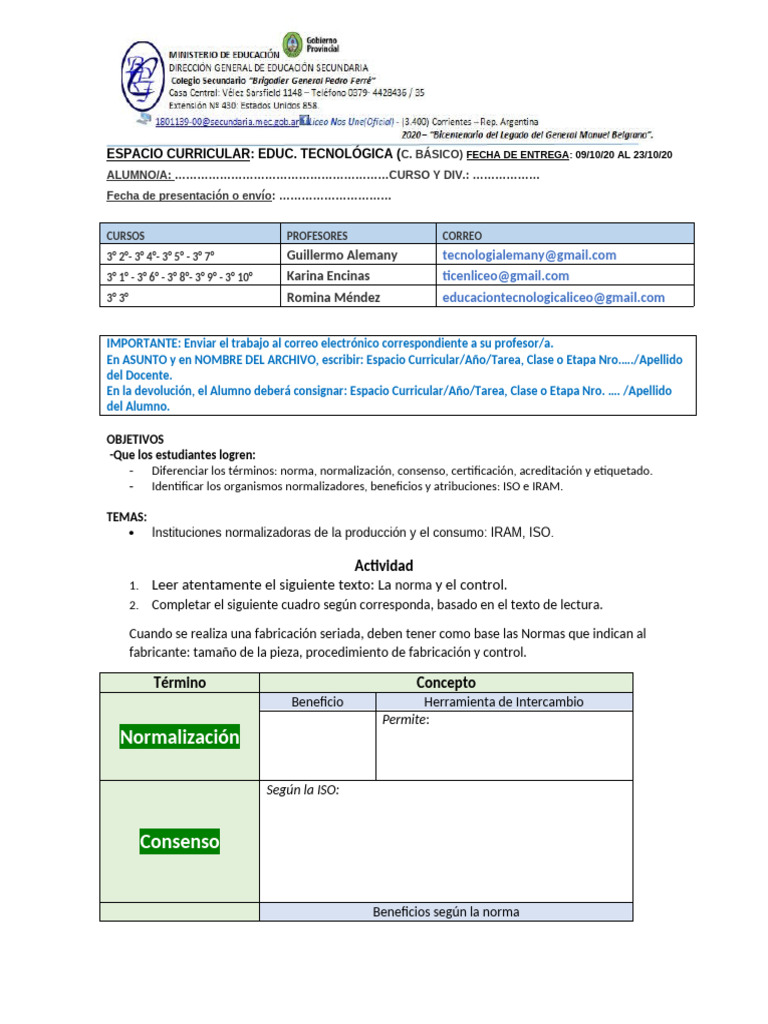 Activ-Educ Tecn-3° Año-9° Etapa | PDF | Aprendizaje | Evaluación