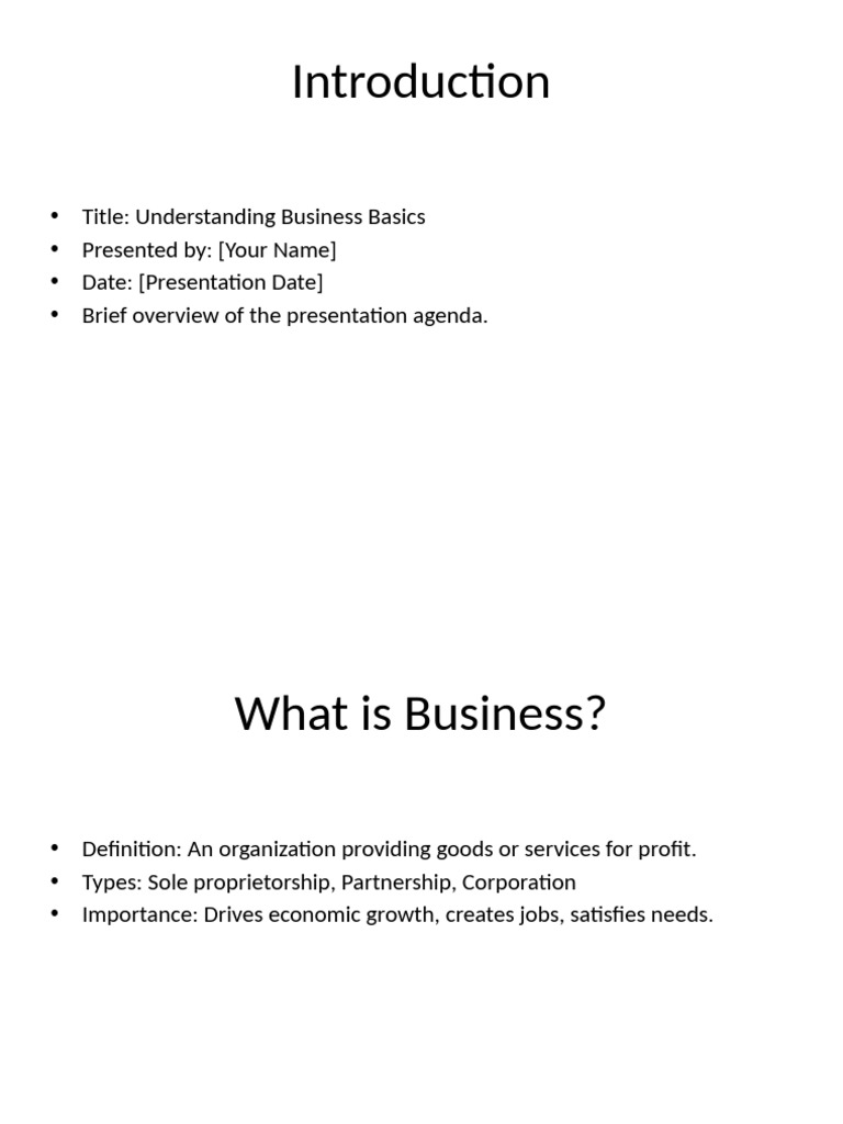 Business Basics for Entrepreneurs | PDF